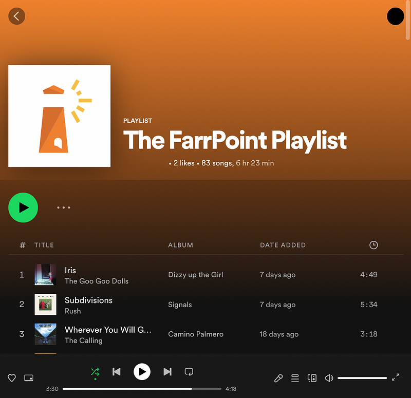 Introducing FarrPoint's Spotify Playlist - FarrPoint